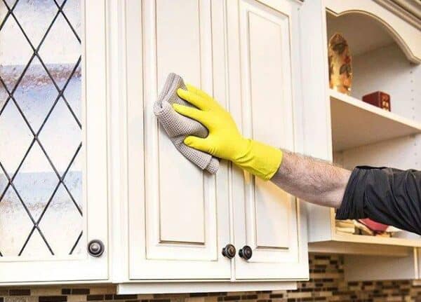 How To Fix Worn Spots On Kitchen Cabinets